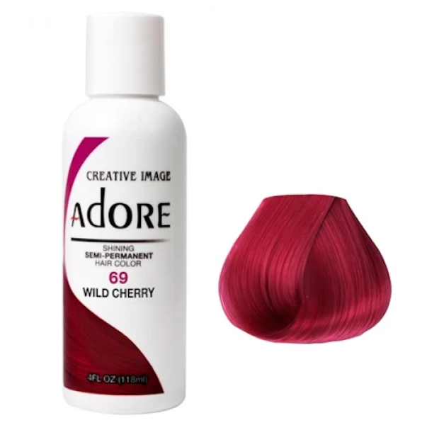 Adore Plus Semi Permanent Hair Color Wild Cherry 118ML - Finishing ...