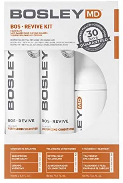 Bosley Revive Thicker Hair System Defense Color Safe Three Products ...